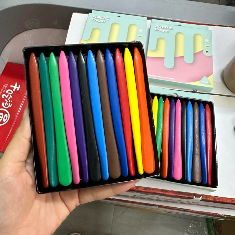 Organic Crayons Do Not Stain Hands In 12 Colors | Shopee Malaysia