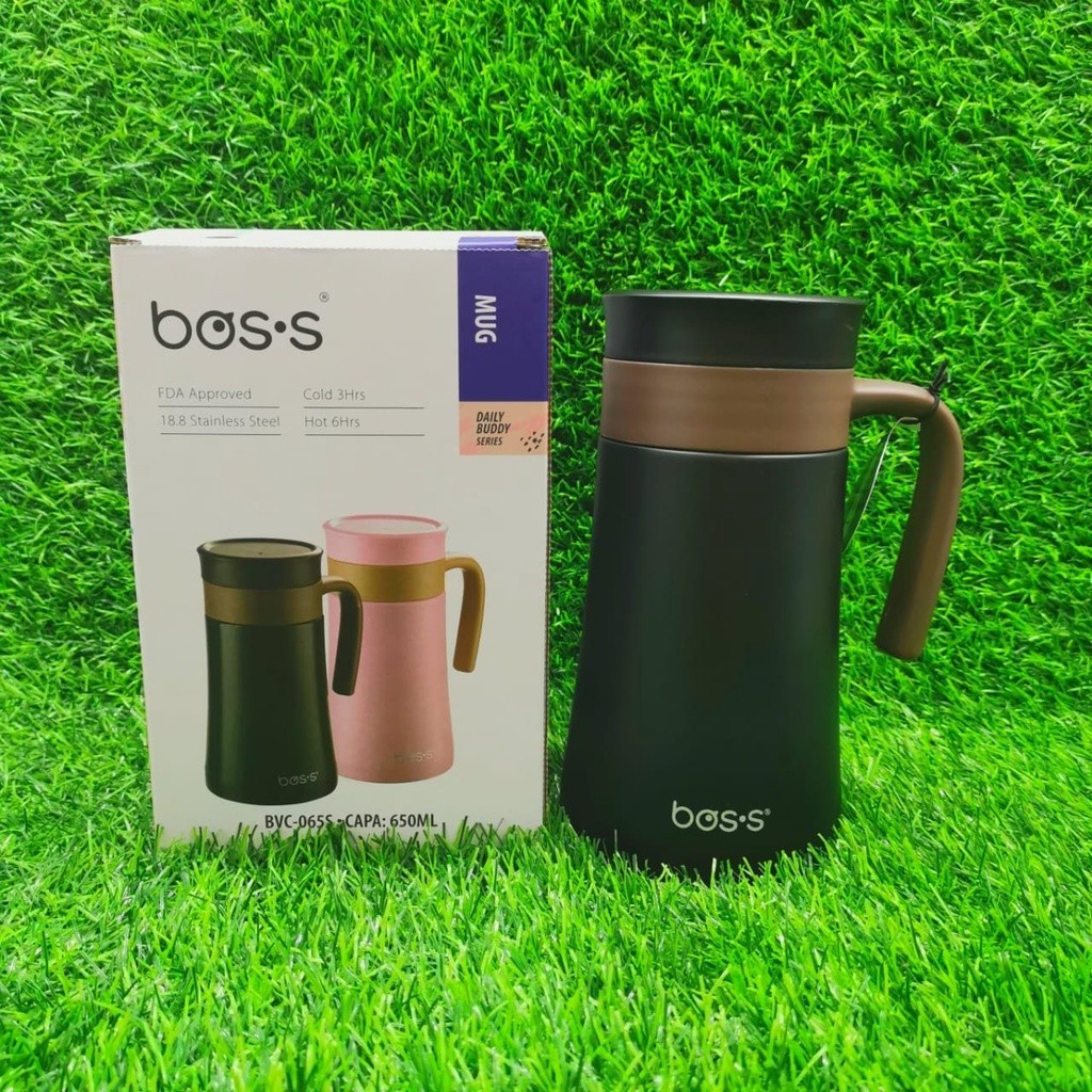 BOS'S STAINLESS STEEL INSULATED TRAVEL MUG 650ML (CAWAN AIR) | Shopee ...