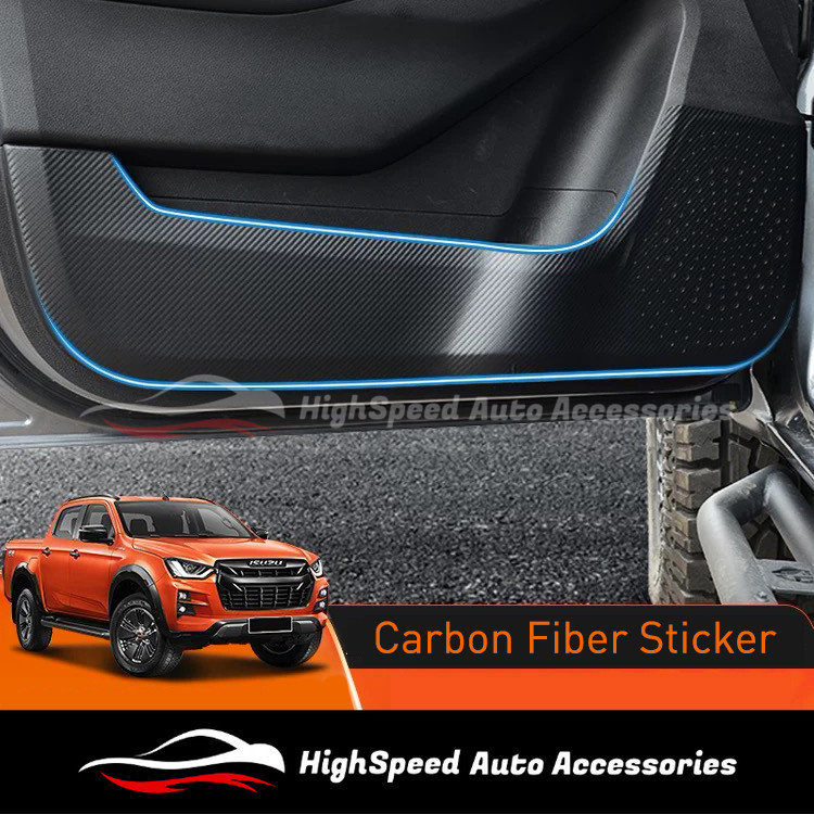 Isuzu D-Max Dmax Carbon Fiber Anti Side Kick Sticker | Shopee Malaysia