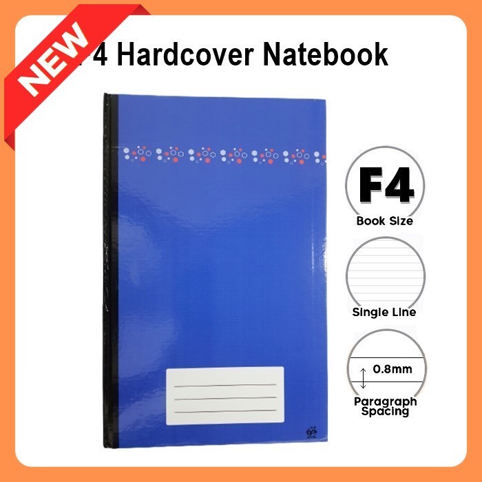 🔥 F4 CP Hard Cover Quarto Book Long Exercise Note Book (Single Line ...