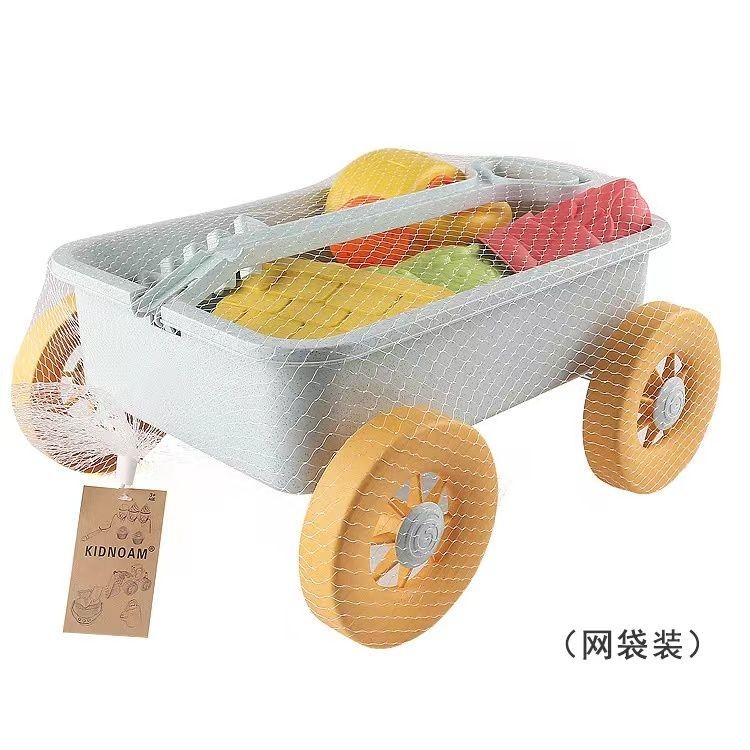 Drop-resistant Beach Toy Set Beach Trolley Plastic Toy Trolley ATV Sand ...