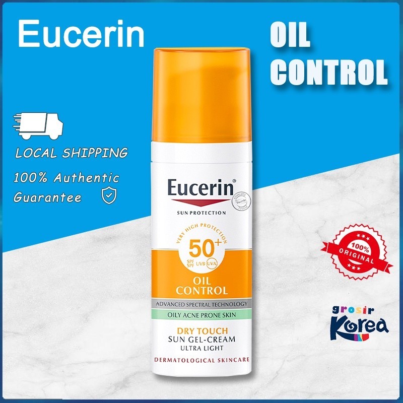 Eucerin Sun Dry Touch Oil Control SPF50+ Sunscren for Face Skincare ...