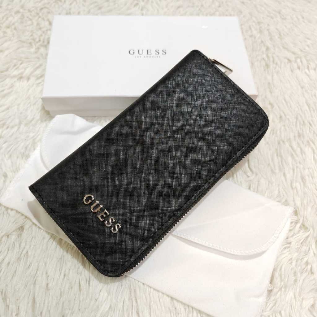 Guess Long Woman Wallet Zip Clutch Dompet Perempuan Unisex | Shopee ...