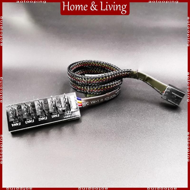 AOTO Coolmoon PWM 1 to 5 Fan Hub 4Pin Splitter Molex 4p PWM Fan CPU Hub ...