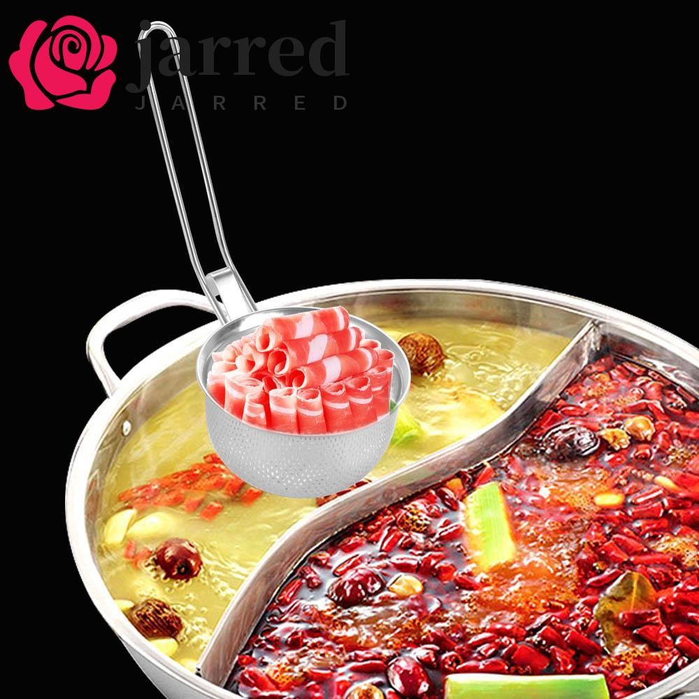 JARRED Frying Filter, Foldable Long Handle Stainless Steel Colander ...