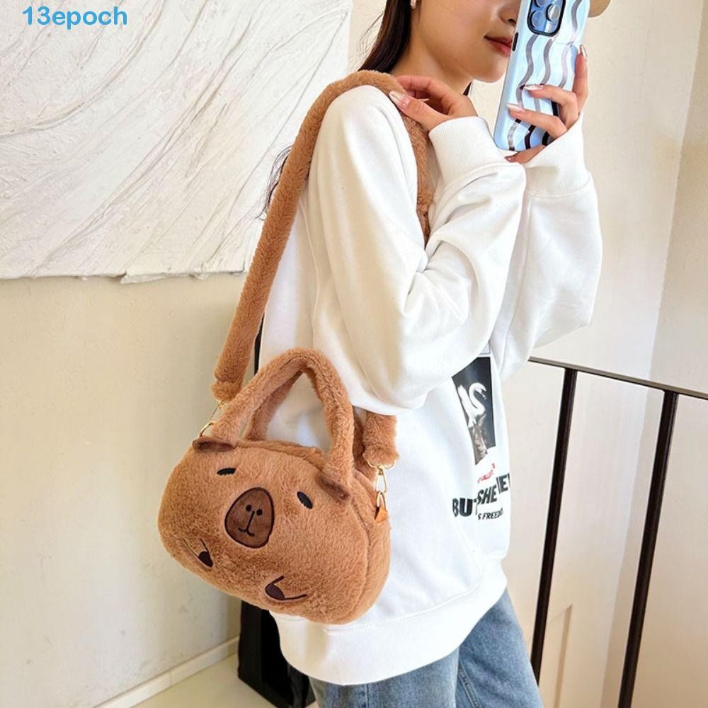 EPOCH Capybara Plush Backpack, Plush Capybara Big Capacity Capybara ...