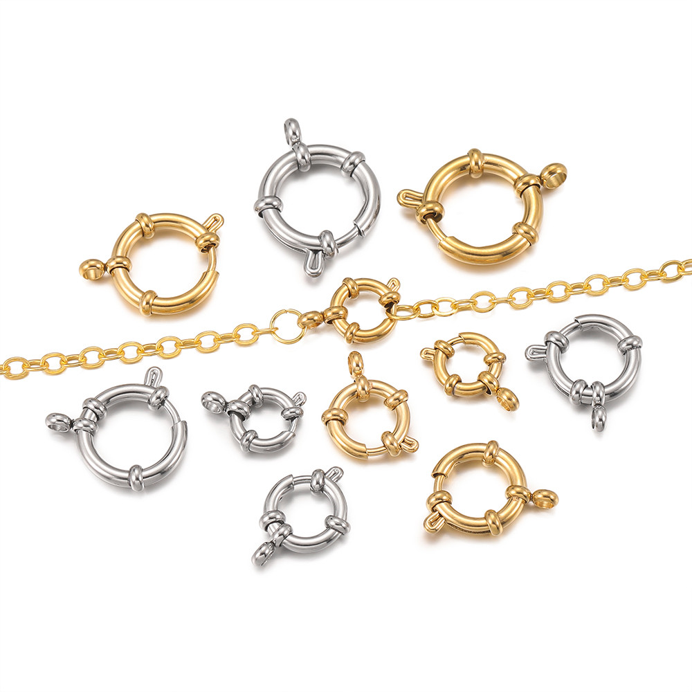 St. kunkka 2Pcs Stainless Steel Spring Buckle Non-Fading Bracelet ...