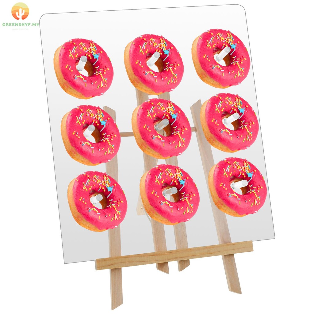 Square Donut Wall Display Stand Clear Acrylic Doughnut Bagel Holder ...