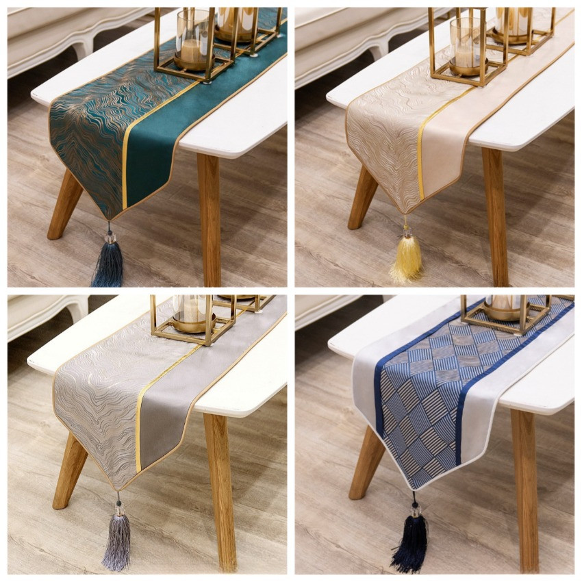 Luxury New Table Cloth Runner 4 6 8 Seaters Modern Alas Meja Ramadan ...