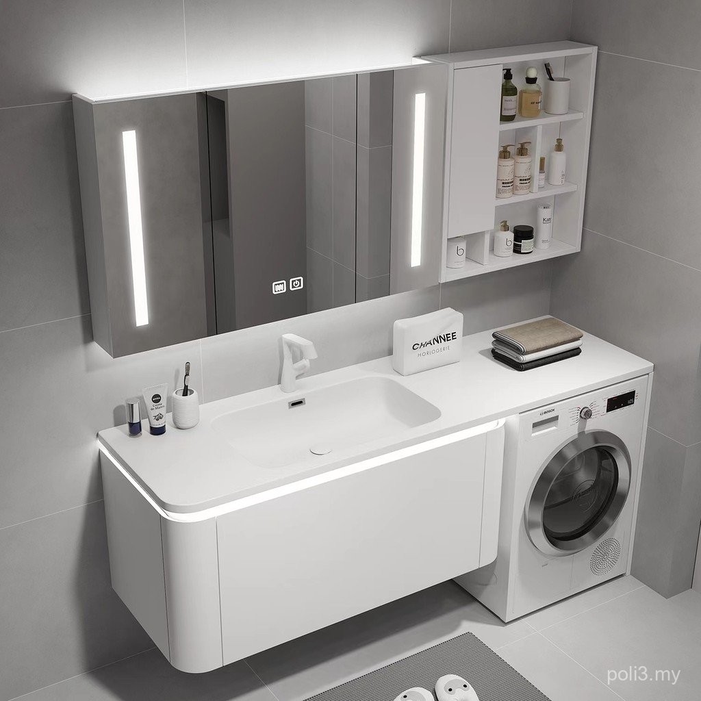 Kelinai Integrated Basin Balcony Washing Machine Cabinet Combination ...