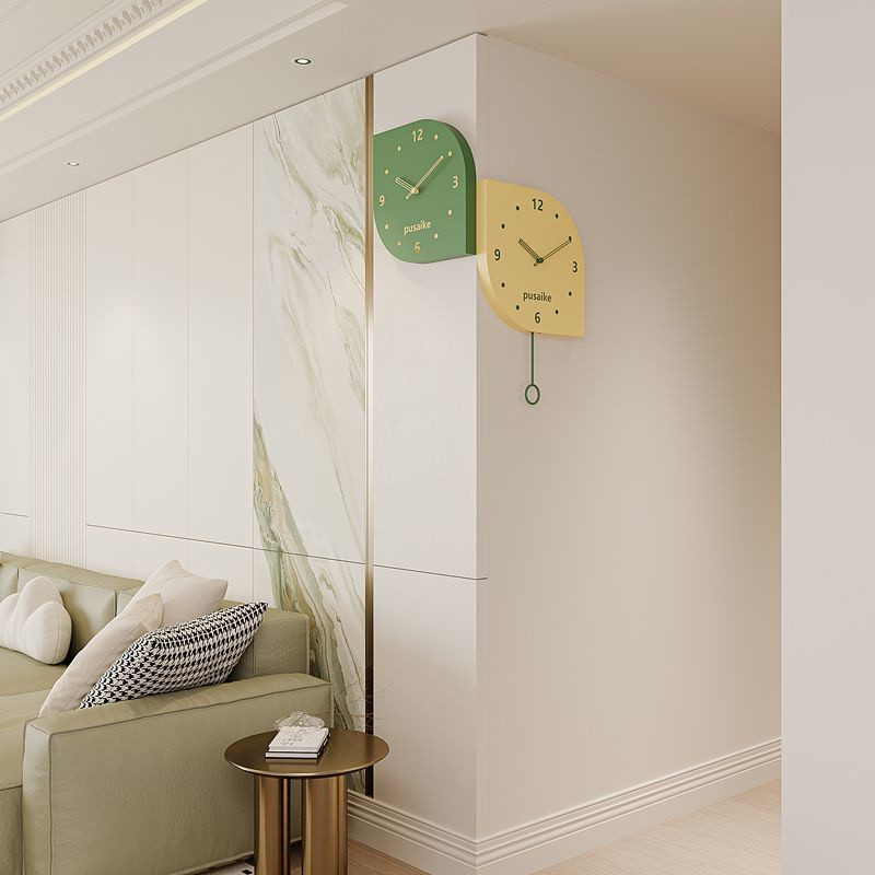 Cream Style Corner Double-Sided Wall Clock Living Room Corner Creative ...
