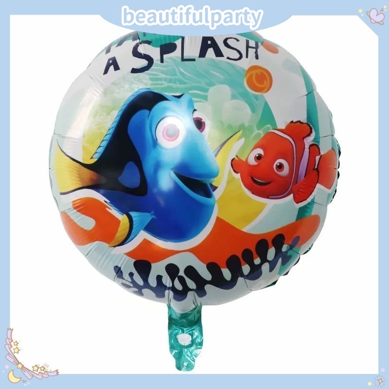 18 inch Nemo Cute Dolly Fish Foil Balloon Children's Toy Ocean and Sea ...