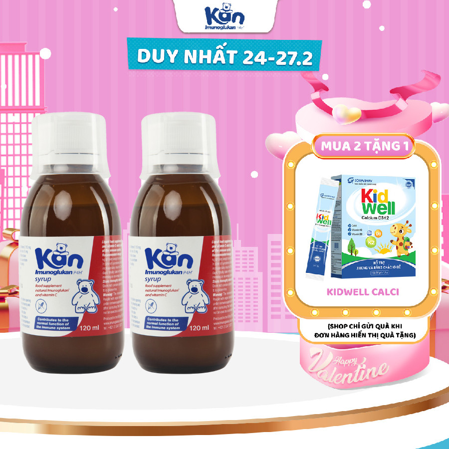 Combo of 2 Kan ImunoGlukan Syrup to support immunity and improve baby's ...