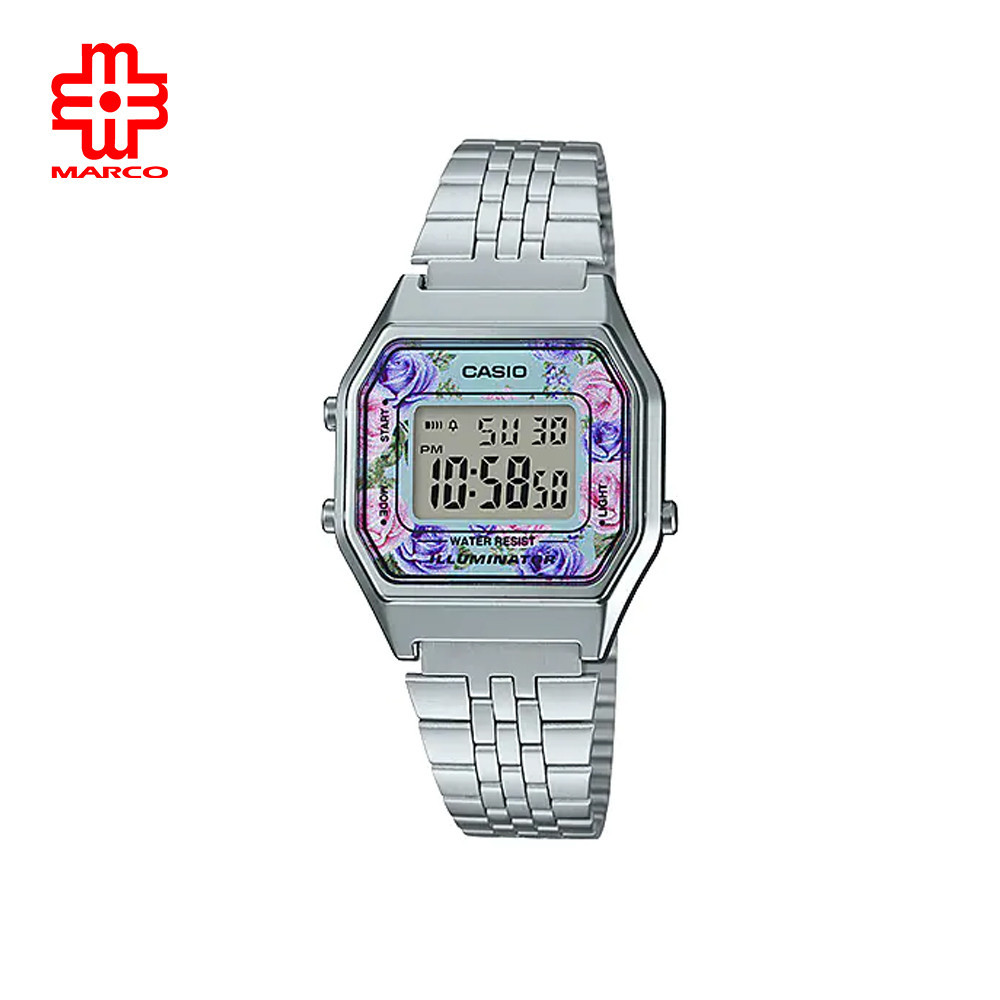 Casio Vintage LA680WA-2C Silver Stainless Steel Band Men Watch | Shopee ...