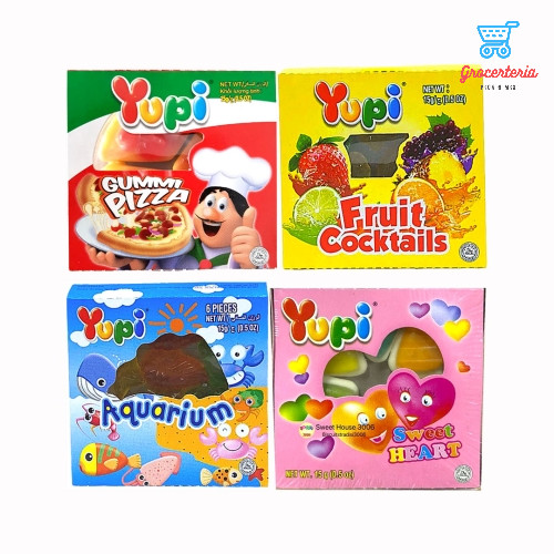 Yupi Mini [12 x 14g] (Pizza / Cocktail / Aquarium / Sweet Heart ...