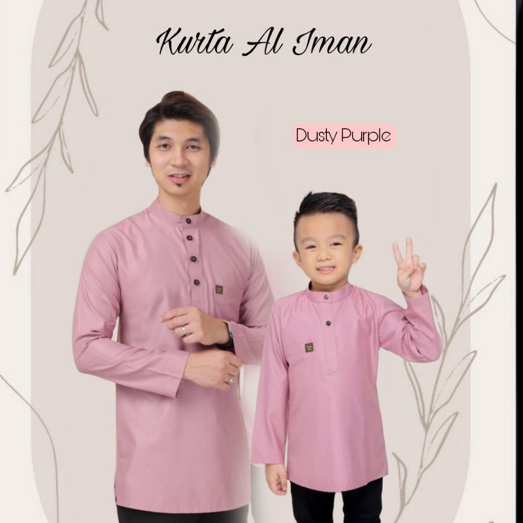 KURTA IMAN LELAKI DEWASA KANAK KANAK BUDAK MURAH | KURTA CEKAK MUSANG ...
