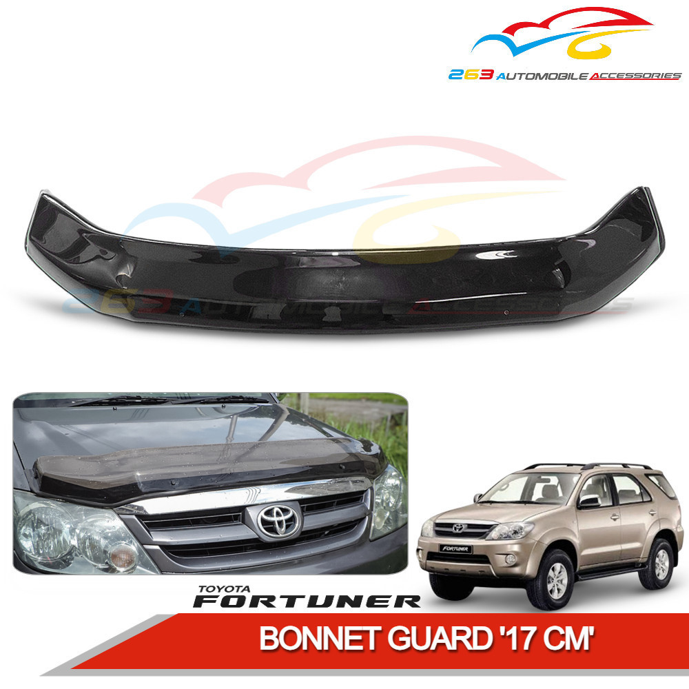 TOYOTA FORTUNER 2004-2011 BONNET GUARD 17 CM (BLACK) | Shopee Malaysia