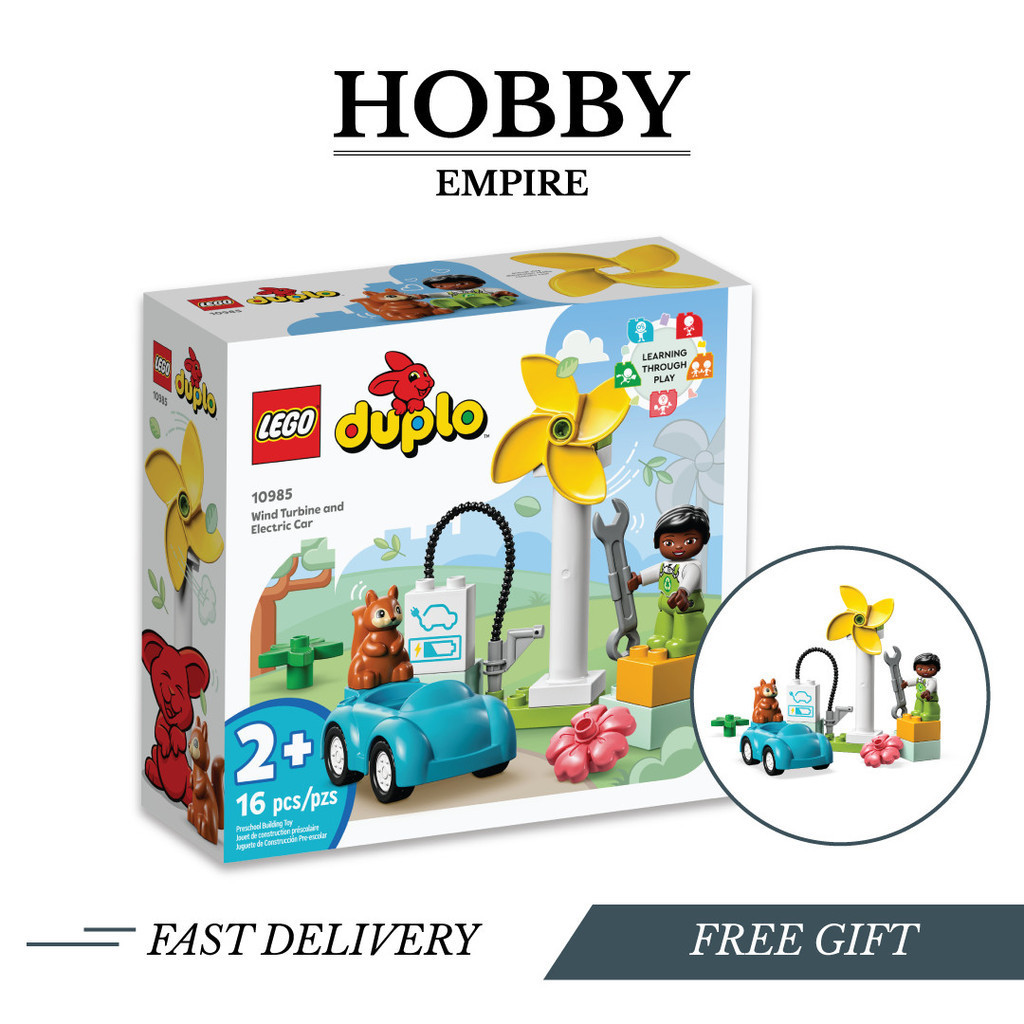LEGO DUPLO 10985 Town Wind Turbine and Electric Car *Original LEGO ...