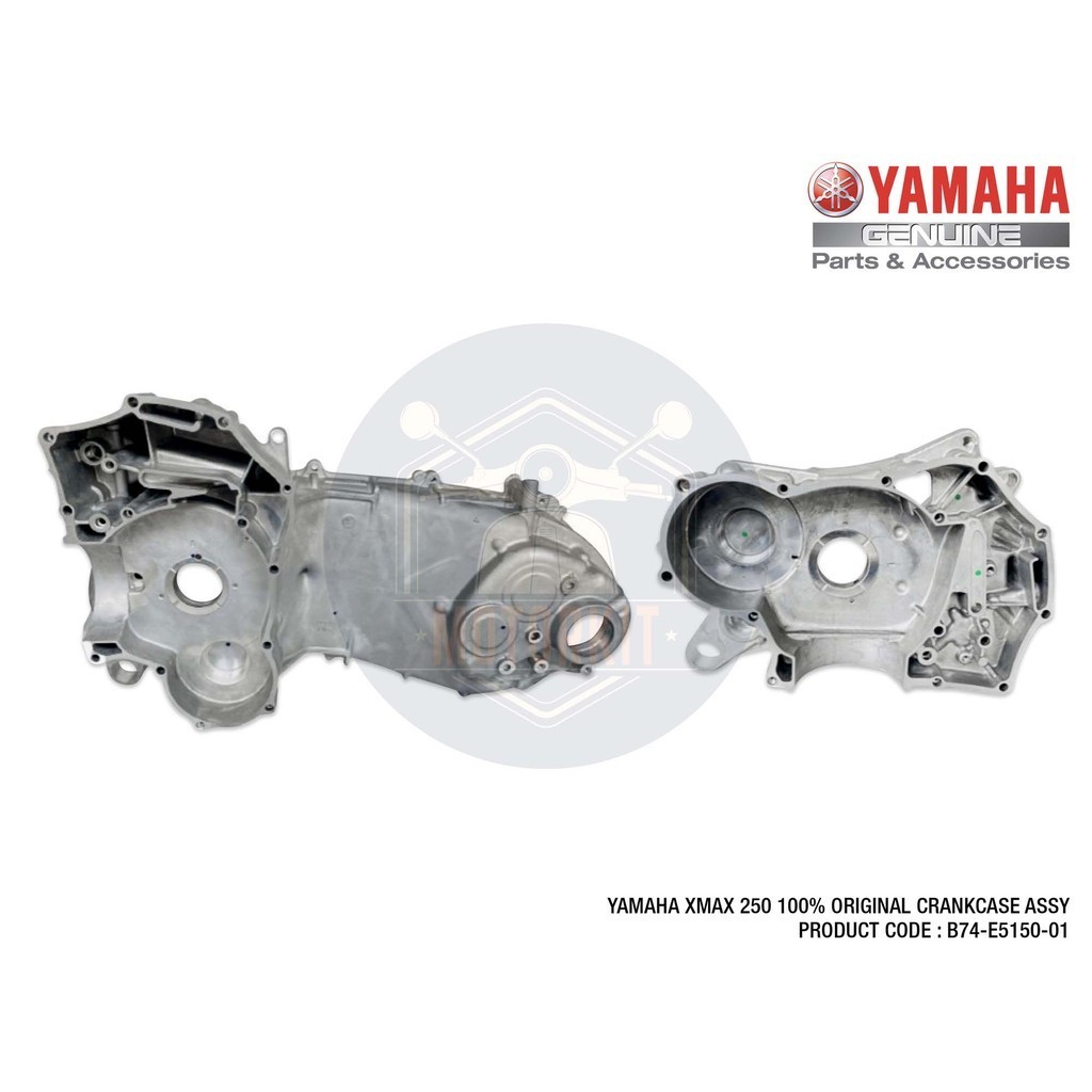 YAMAHA XMAX 250 100% ORIGINAL CRANKCASE ASSY SET BU83 KULIT ENJIN B74 ...