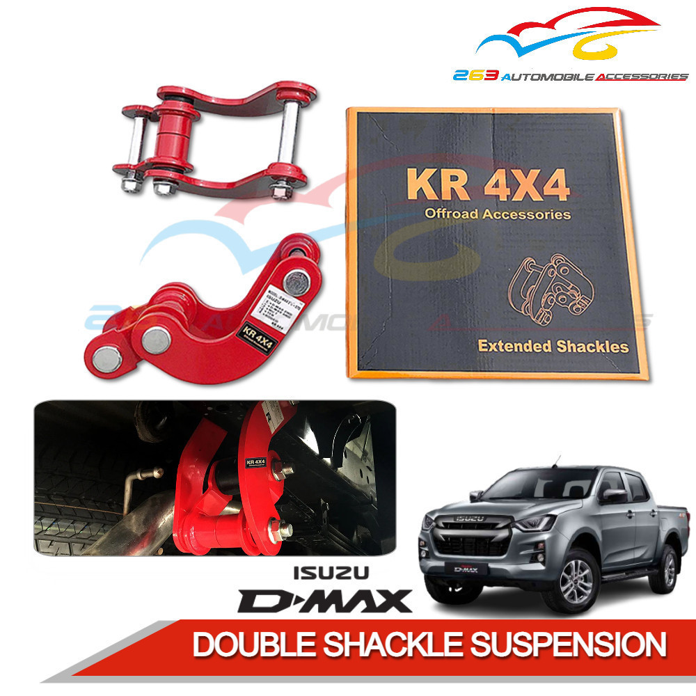 ISUZU D-MAX DMAX 2021-2022 DOUBLE SHACKLE 4X4 REAR COMFORT SUSPENSION ...