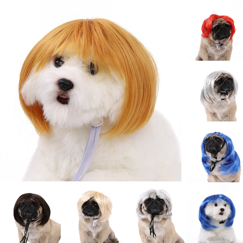 Pet Straight Wig Pet Wig for Cats and Dogs Cute and Funny Halloween ...