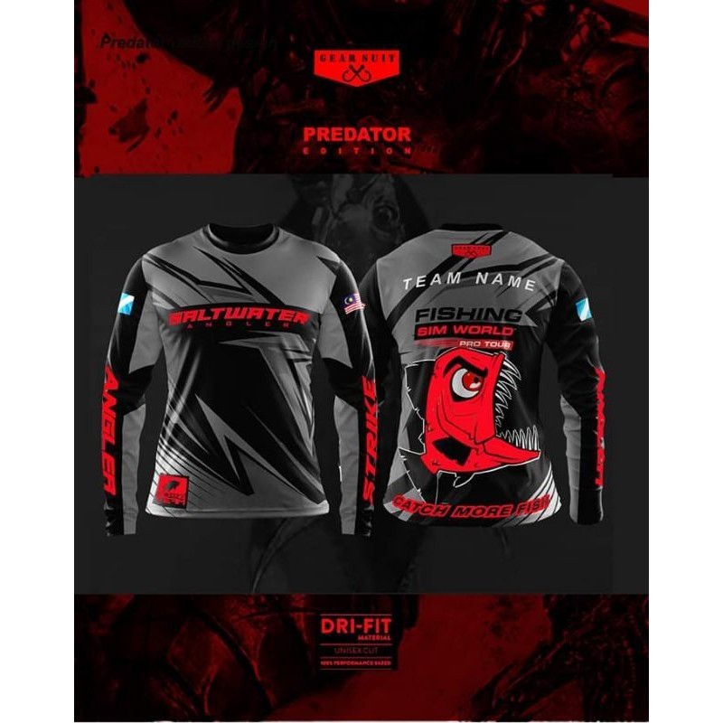 Baju Pancing, Jersey Pancing, Fishing Shirt - Catch More Fish Custom ...