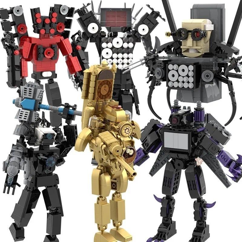 Toy Building Blocks Model Titan TV Man Cameraman Speakerman Skibidi ...