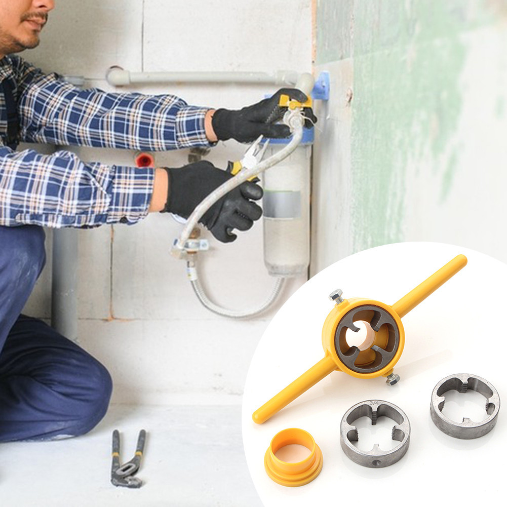 6-Piece Water Pipe Die Tap Wrench Set Durable Water Tube Threading Tool ...