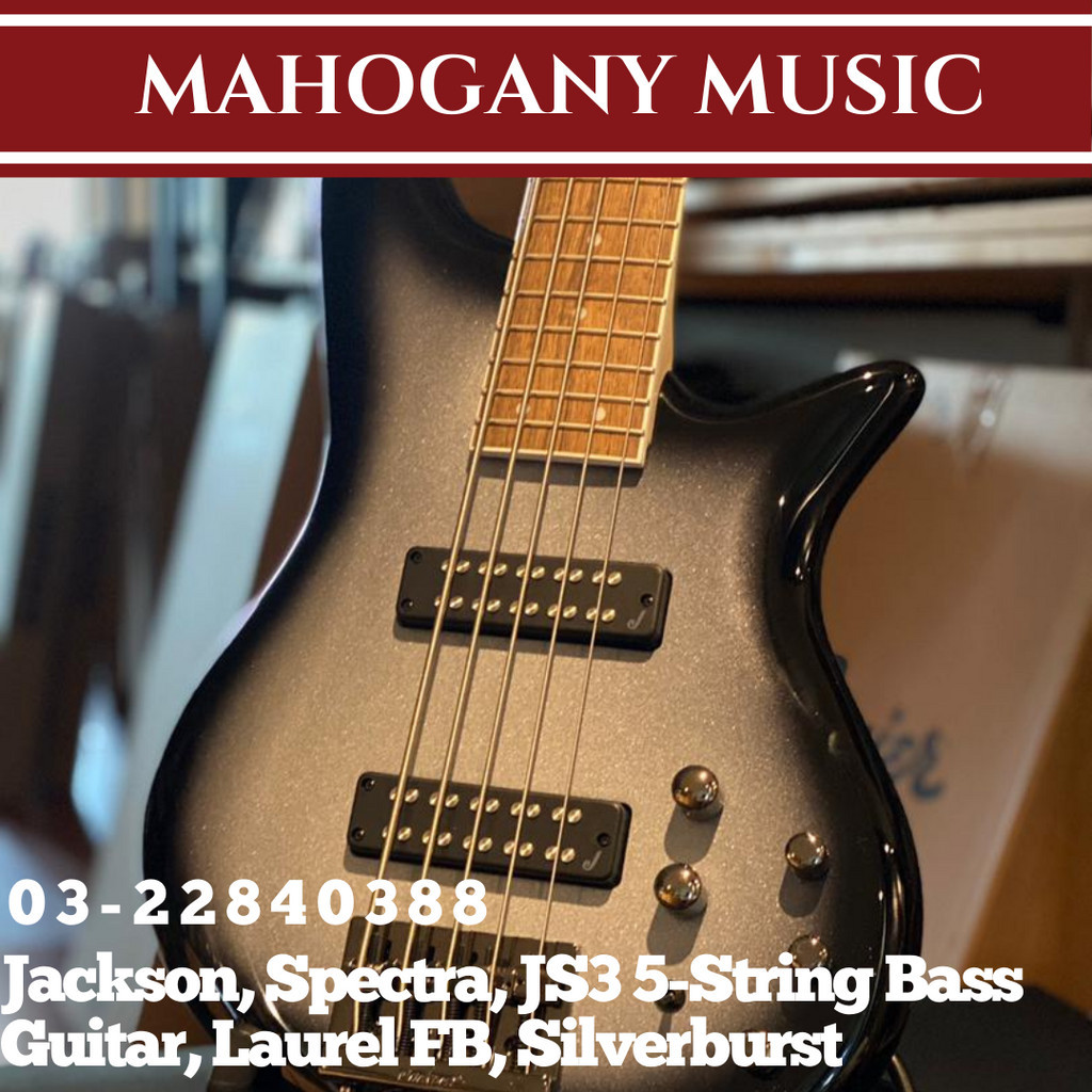 Jackson JS Series Spectra JS3 5-String Bass Guitar, Laurel FB ...