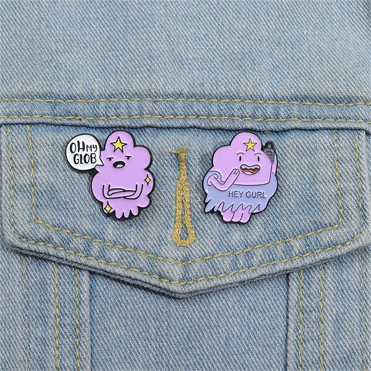 Adventure Time Animation Series Brooch Lumpy Princess Cartoon Badge Cute Pin Children’s Gift ...