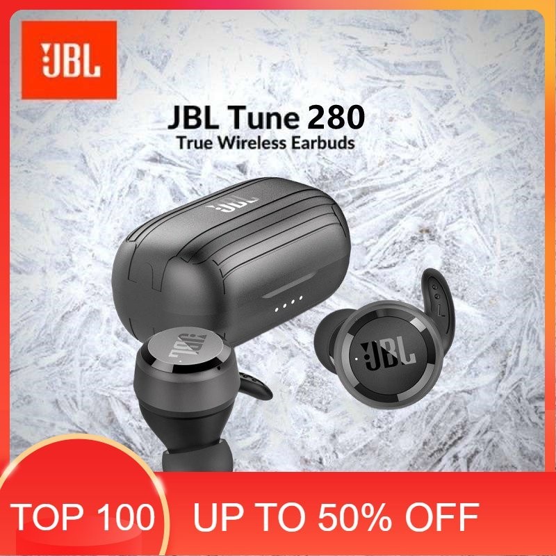 Original JBL T280 TWS true wireless bluetooth headset earbud stereo headset sports headset ...