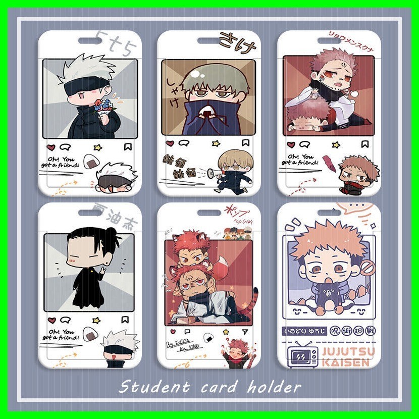 Card Holder Jujutsu Kaisen Gojo Satoru Spell Back to Battle Card Holder ...