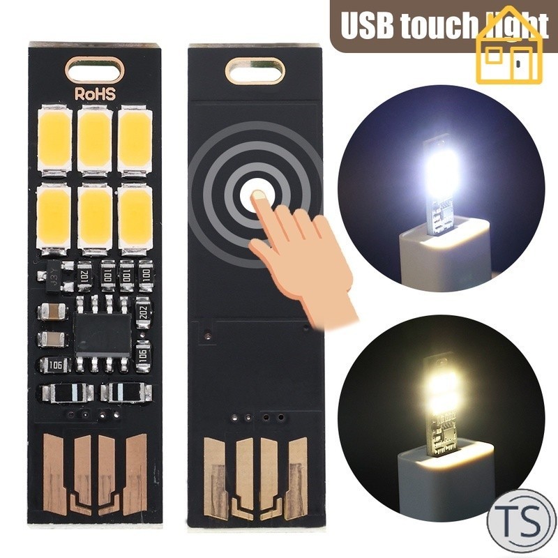 TS USB Dimmable Night Light/Portable Mini LED Light/5V Touch Sensor ...