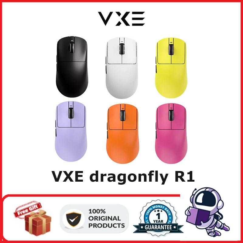 VXE dragonfly R1 Game Mouse PAW3395 Lightweight Wireless Mouse | Shopee ...