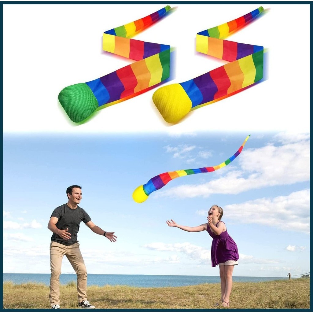 Sandbag Rainbow Ball With Rainbow Tails Kindergarten Hand Throwing Ball ...