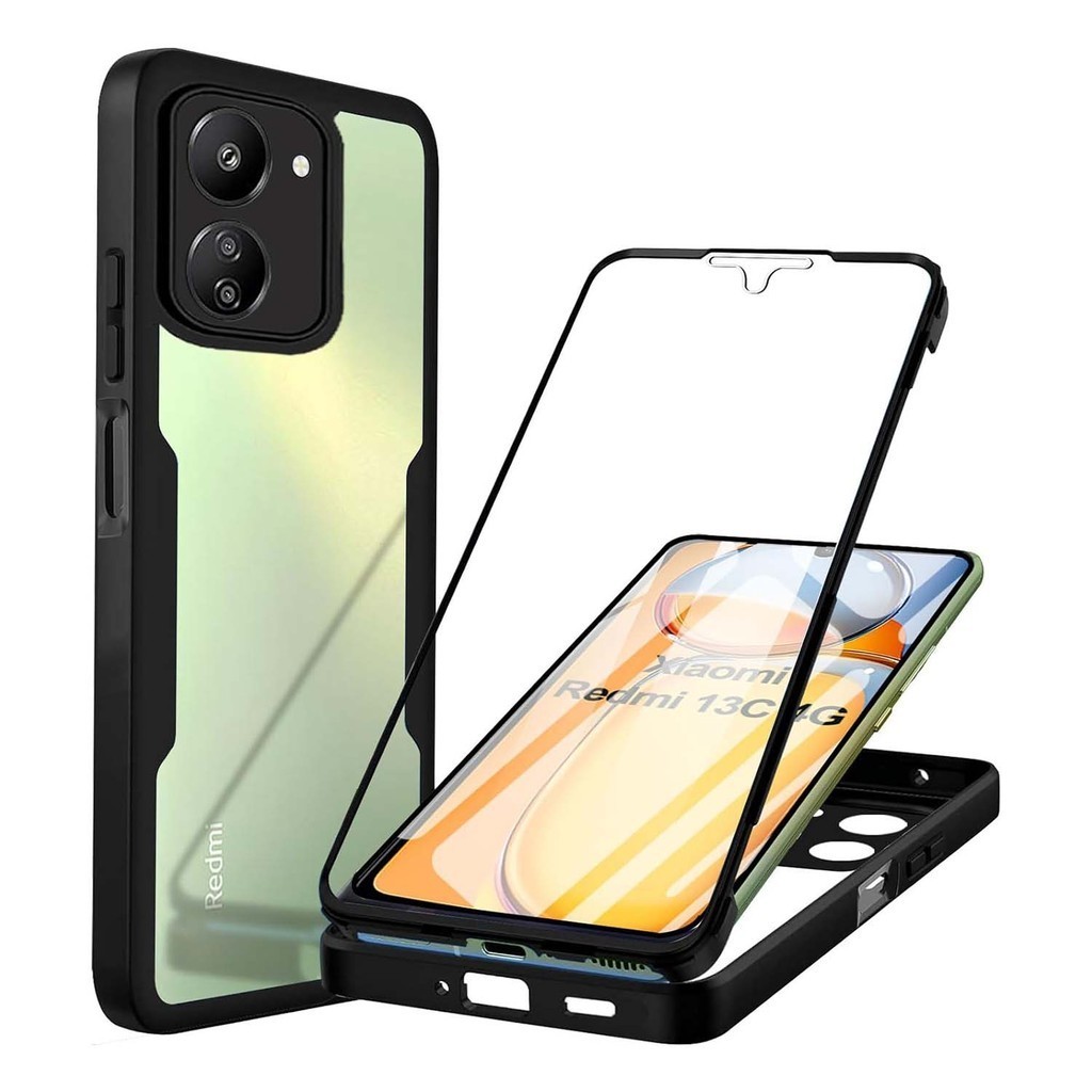 360 Degree Fully Protective Cover for Xiaomi Redmi 13C 4G / Note 13 Pro ...