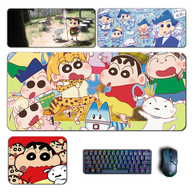 90x40cm Crayon Shin Chan Mouse Pad Cute Kawaii Cartoon Shinnosuke ...