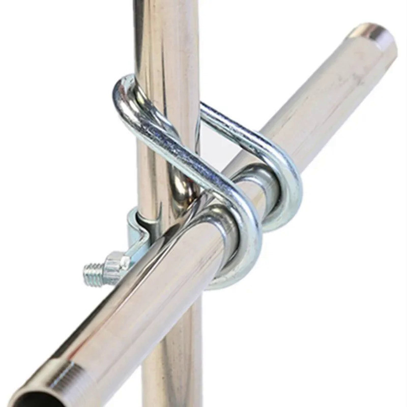 U Bolt 20 25 32 40 50 M6M8 304&Galvanized Double U-Cross Pipe Clamp Screw Steel Connector ...