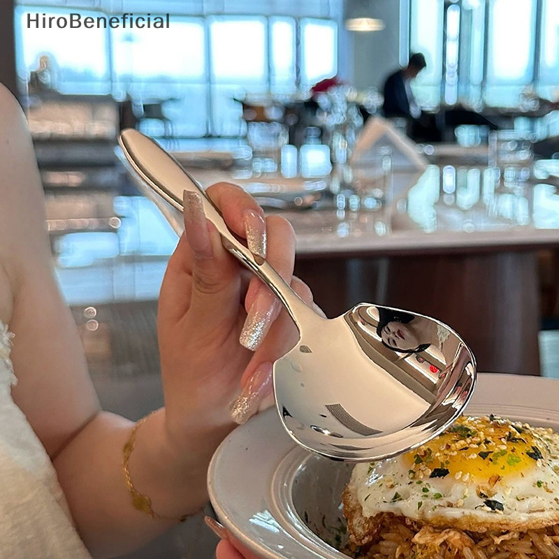 HiroBeneficial Super Large Tablespoons Kicthen Stainless Steel Serving ...