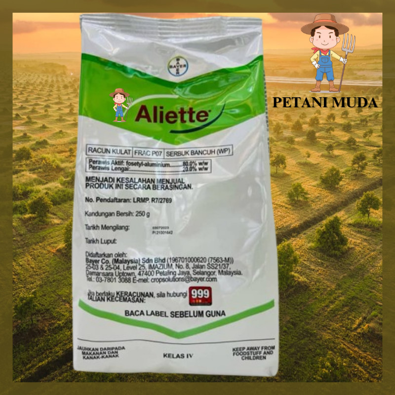 100% ORI 250G Aliette BAYER Fosetyl-Aluminium 80% Racun Kulat / Kanker ...