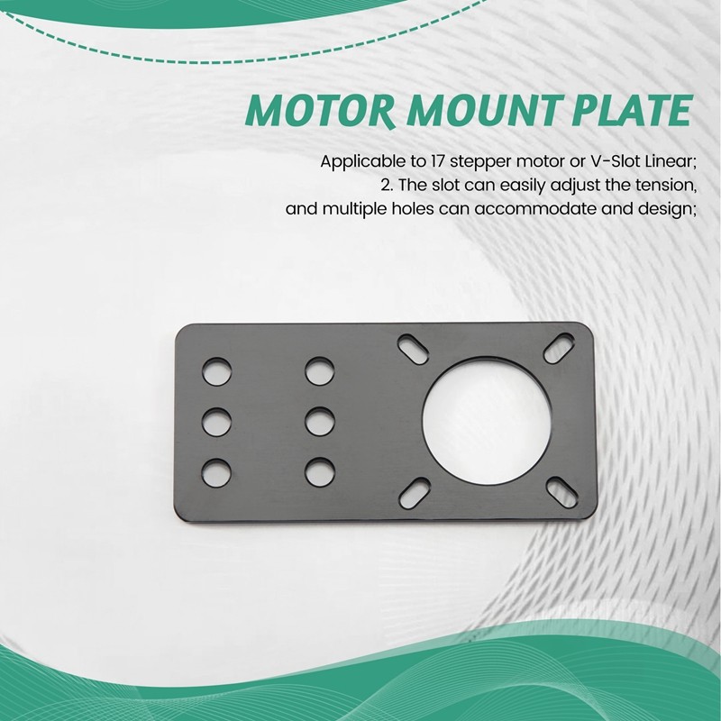 3D Printer - Aluminum Nema 17 Stepper Motor Mount Plate For CNC Machine ...