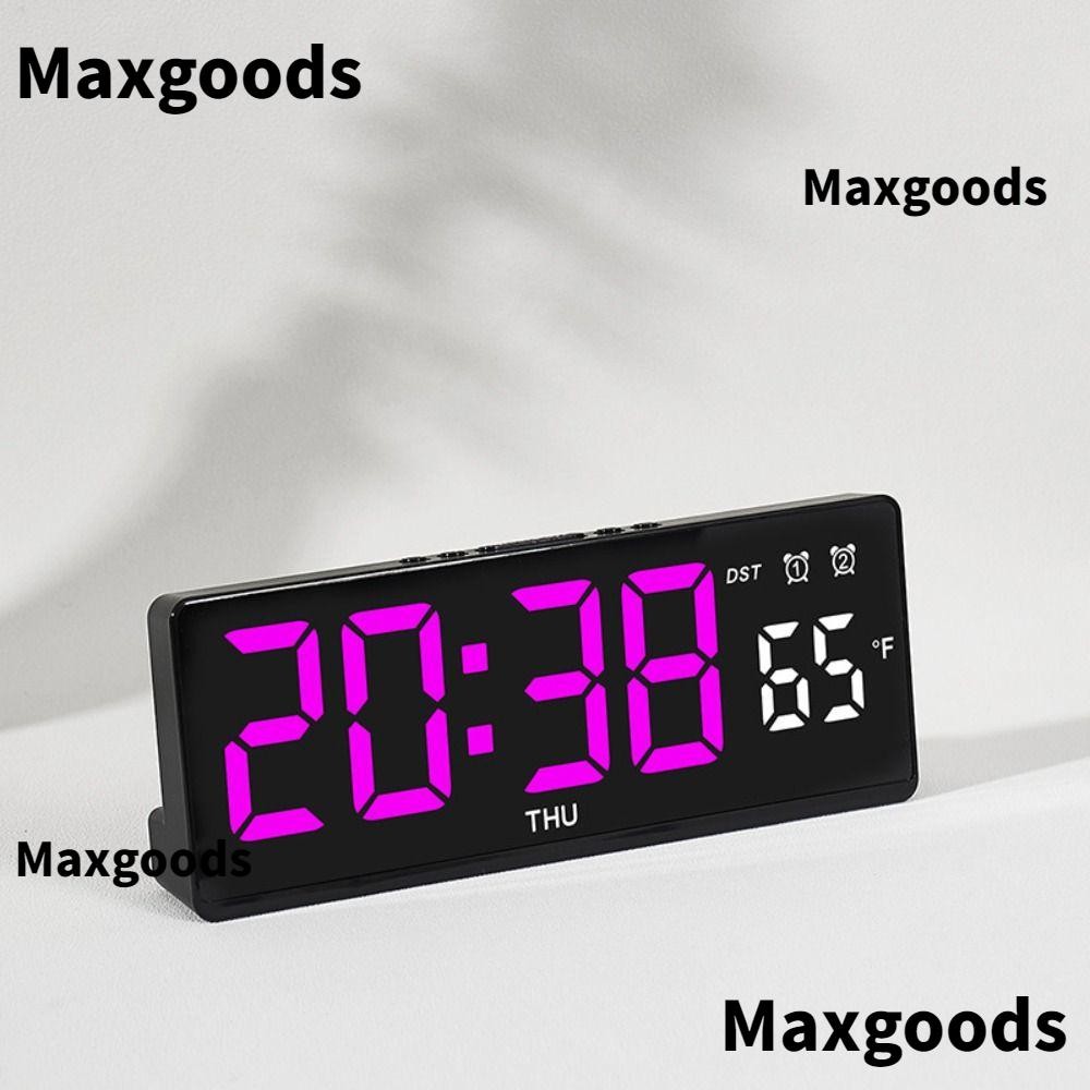 MAX Digital LED Clocks, Temperature Multi-functional Electronic Wall ...