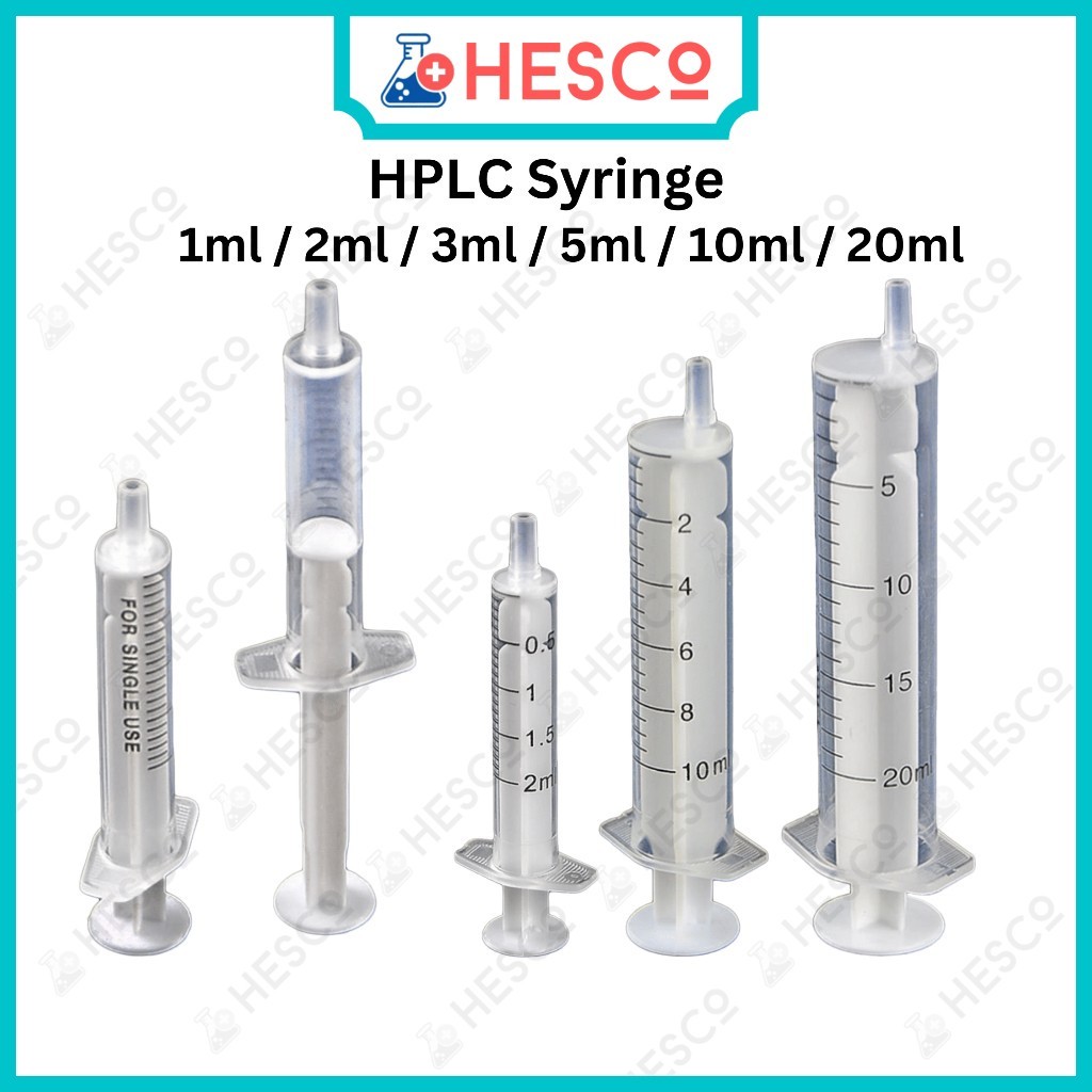 Syringe Picagari HPLC PP/PE Plunger 1ml - 20ml Disposable Laboratory ...