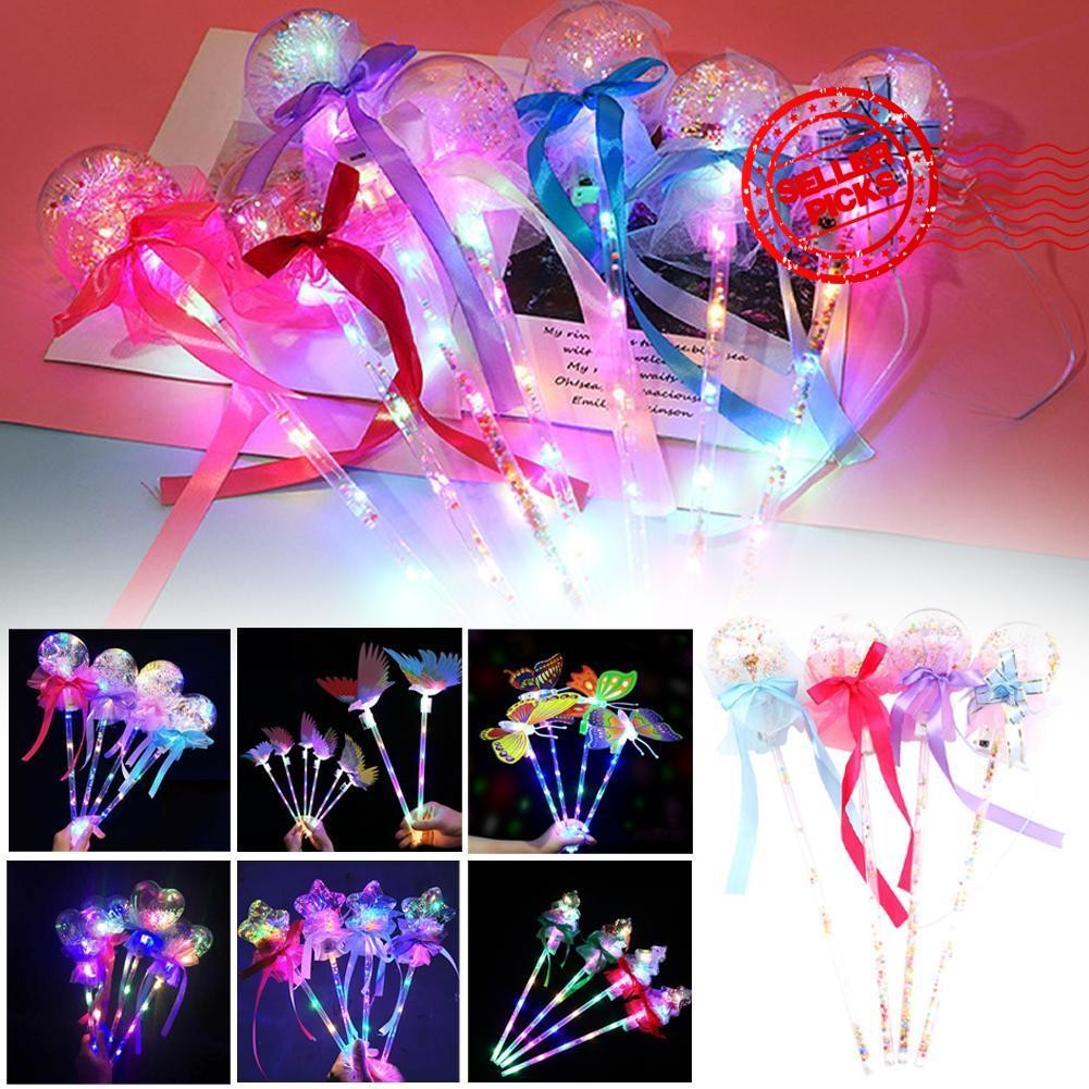 Flashing Lights Up Glow Sticks Magic Star Wand Party Stick Pentagram ...