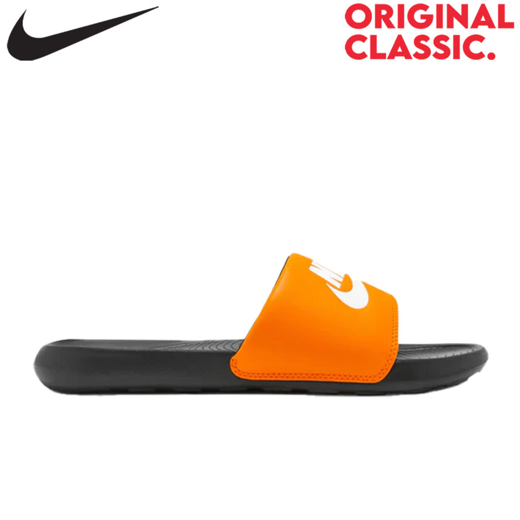 Men's Victori One Slides - Black/Orange | Shopee Malaysia