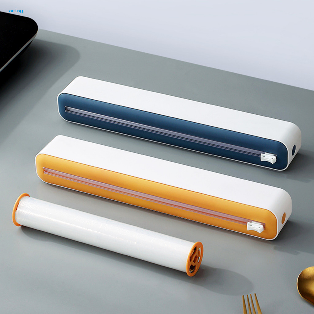 ARI Plastic Wrap Cutter with Slide Cutter Food Wrap Dispenser ...