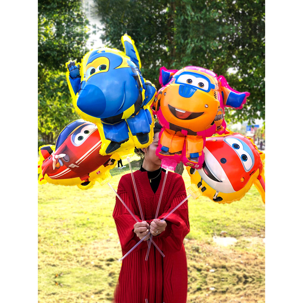 Children Inflatable Hand-held Clip Balloon Cartoon Multiple Types ...