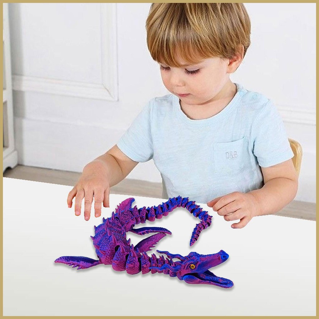 3D Dragon Fidget Toy 3D Printed Dragon Toy Full Articulated Dragon ...