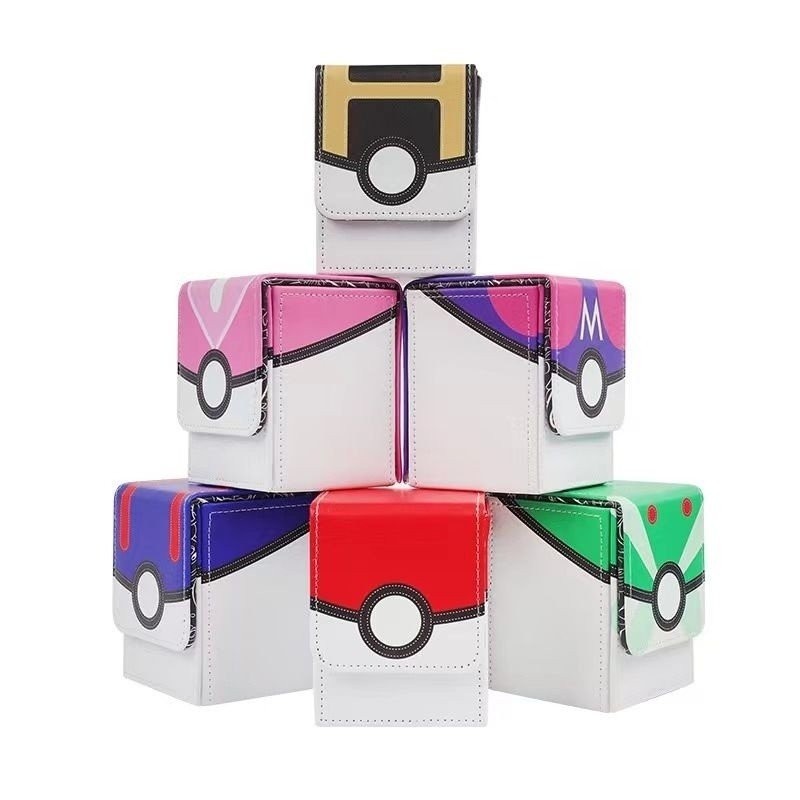 Pokémon Card Box Poké Ball Leather Card Box DTCG WS Shadow Poem Card ...