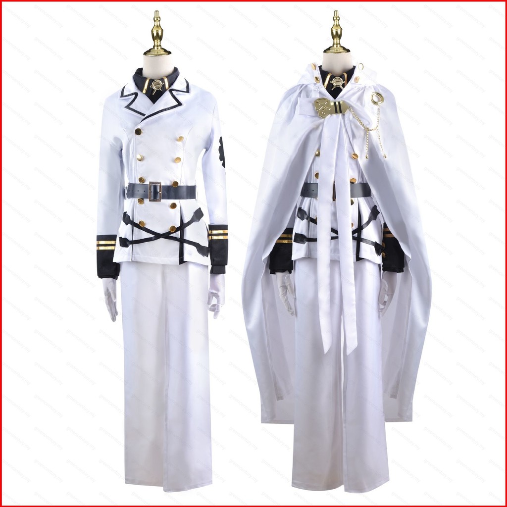 YS Seraph of the end Mikaela Hyakuya Cosplay Coat Trousers Cloak Wig ...